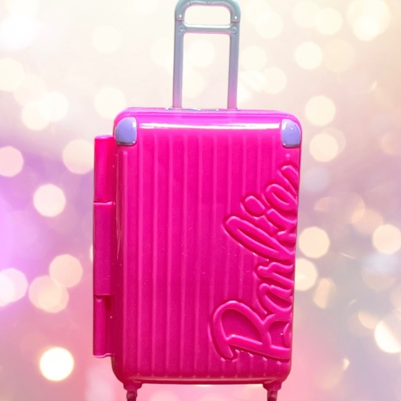 Barbie | Toys | Barbie Doll Suitcase Pink Extendable Handle 4 X 3 ...